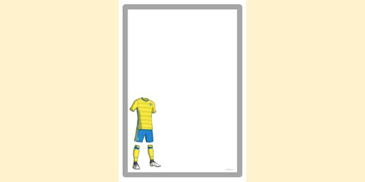 Simple Blank Sweden Home Kit Border | Page Borders | Twinkl