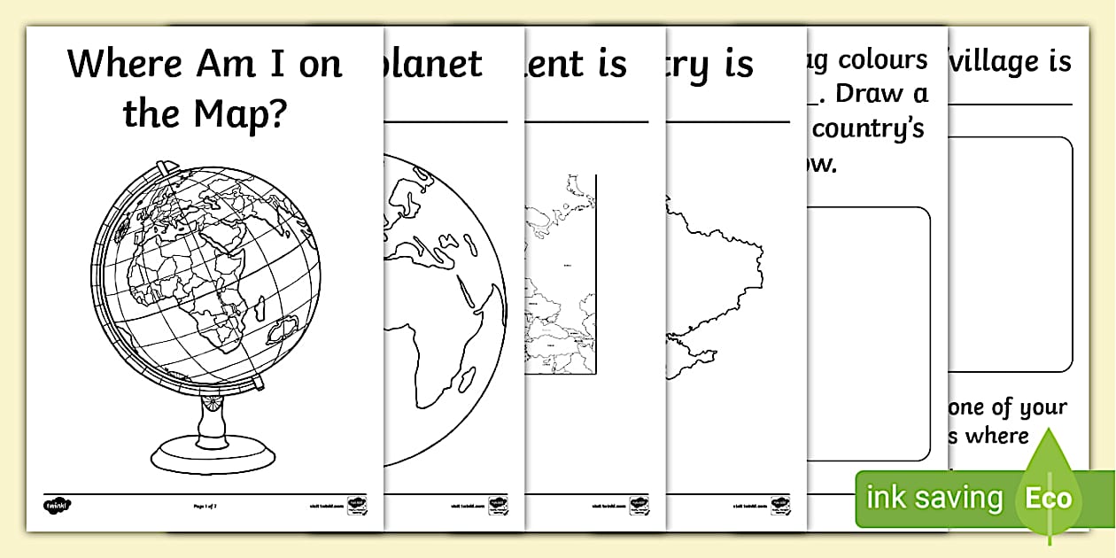 Ukraine - Where Am I on the Map? Activity Booklet - Twinkl