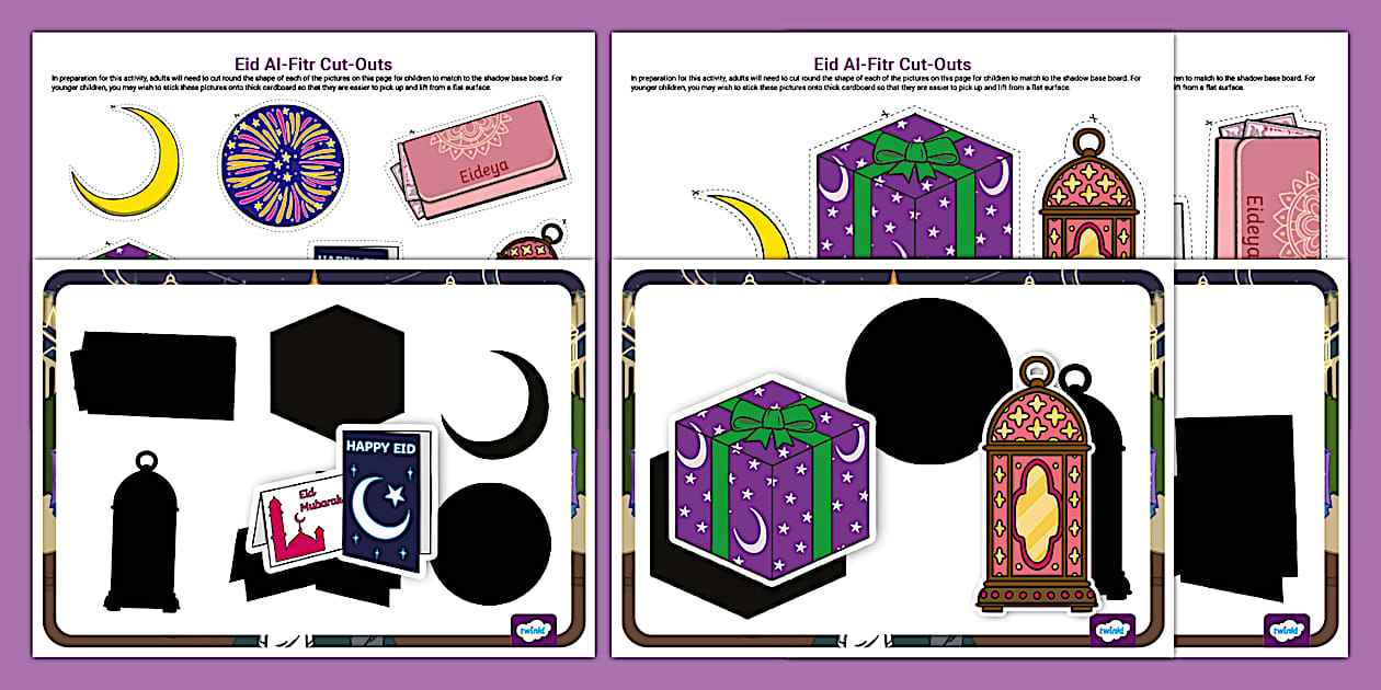 Eid Al-Fitr Picture and Shadow Matching Activity | Twinkl
