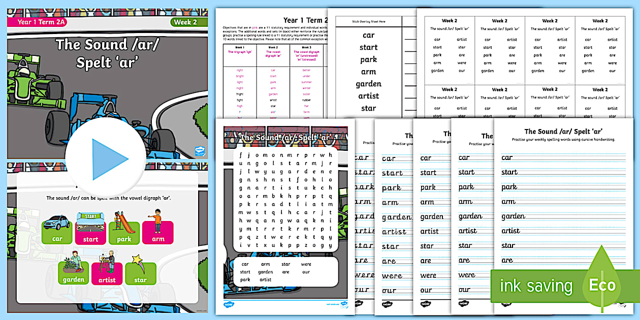 Year 1 Term 2A Week 2 Spelling Pack (teacher made) - Twinkl