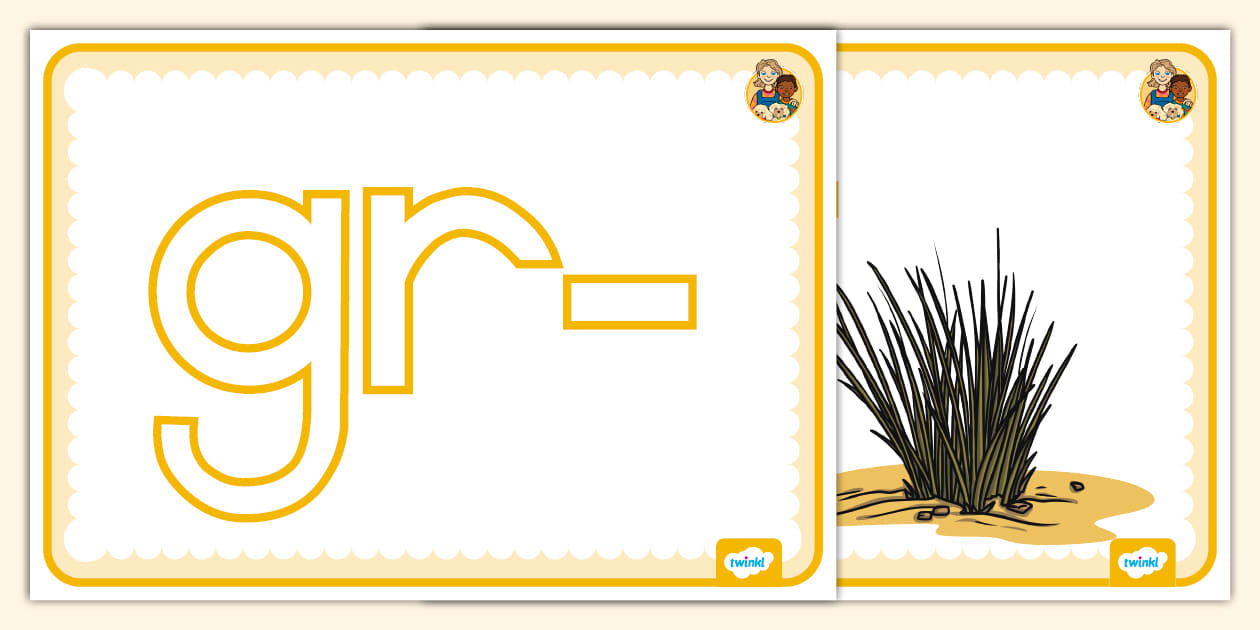 Graad 2 Klanke Plakkate gr- (Teacher-Made) - Twinkl