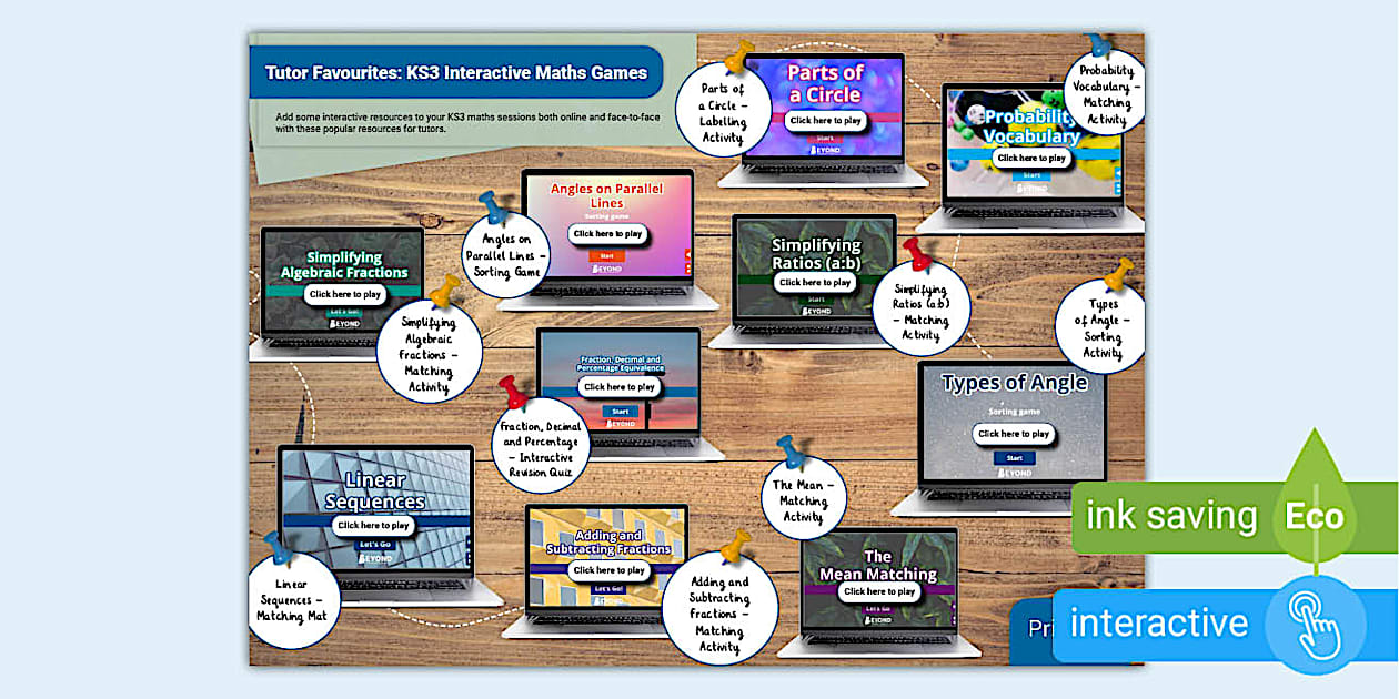 👉 Tutor Favourites: KS3 Interactive Maths Games - Twinkl
