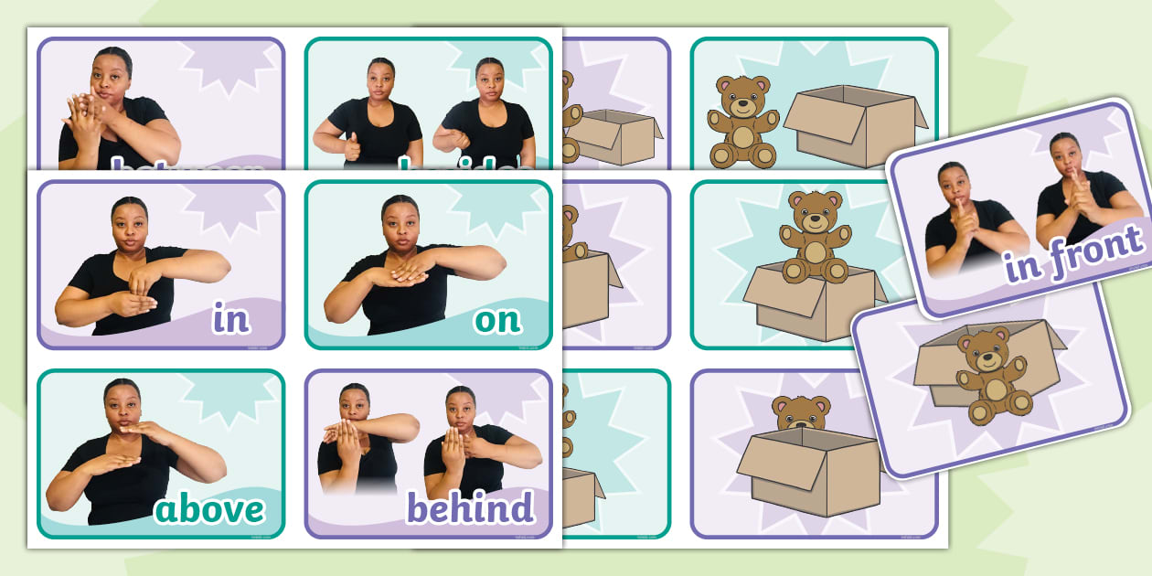 FP SASL Prepositions Flashcards (professor feito) - Twinkl