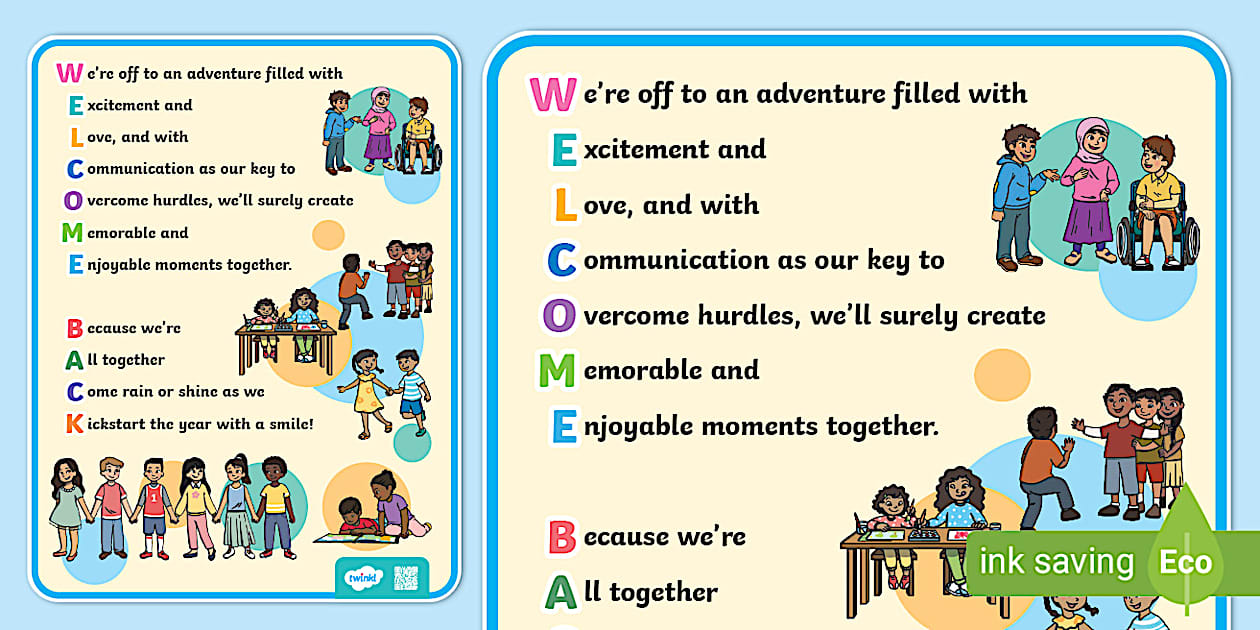 Welcome Back to School Signage |Grade 1 | Twinkl - Twinkl