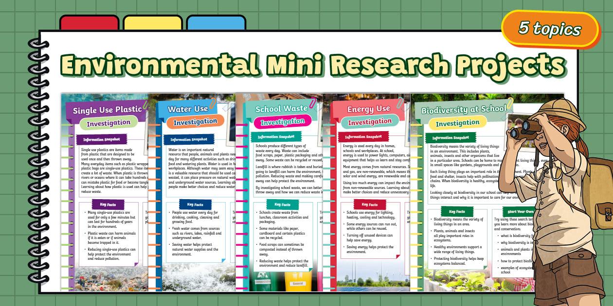 Environmental Mini Research Projects for Primary Students