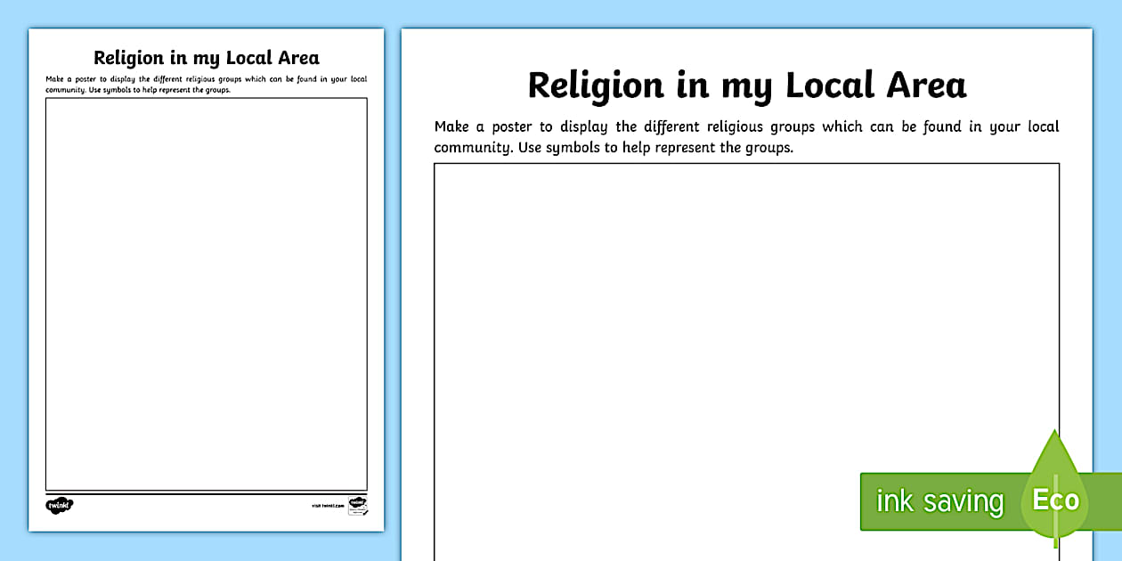 Editable Religious Groups in the Community Activity - Twinkl