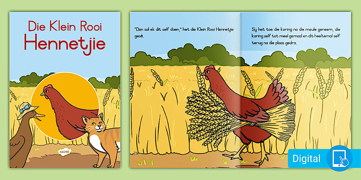 Die Klein Rooi Hen e-Boek |Twink Suid-Afrika