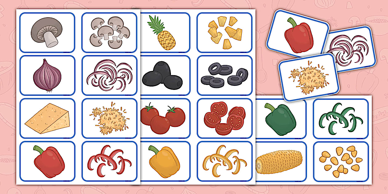 Food Matching Cards (teacher made) - Twinkl