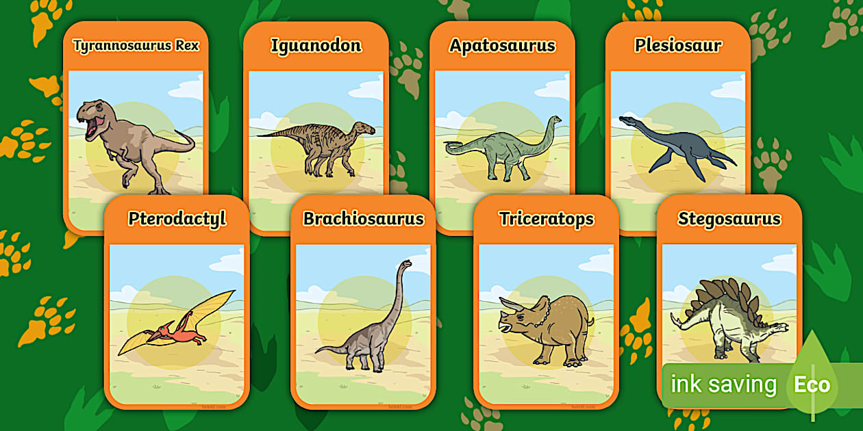 Dinosaur Flashcards | Primary Resources (teacher made)