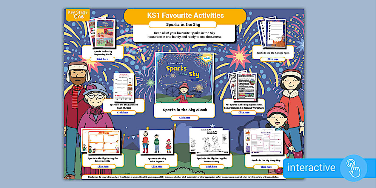 KS1 'Sparks in the Sky' - Activities (Hecho por educadores)