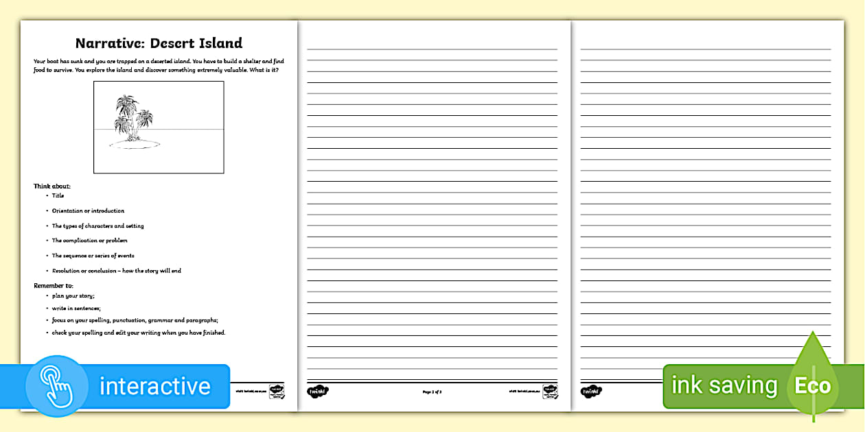 NAPLAN-Style Writing Assessment | Narrative Text Year 3-5