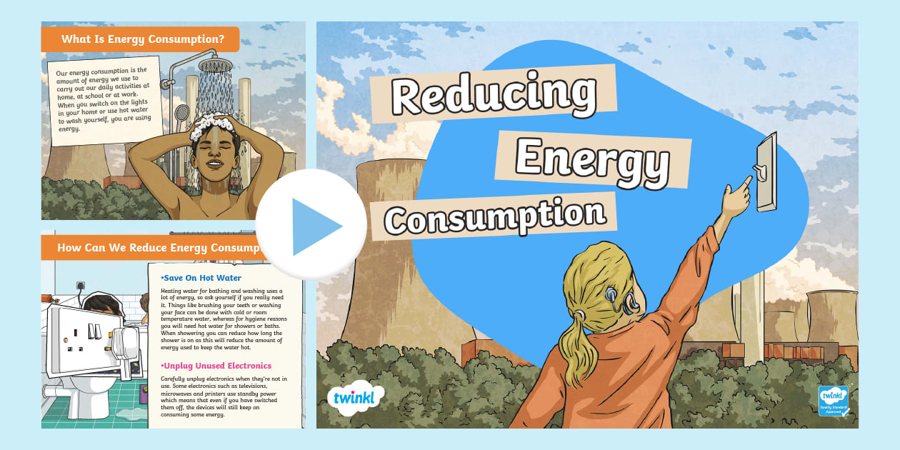 Reducing Energy Consumption PowerPoint (teacher made)