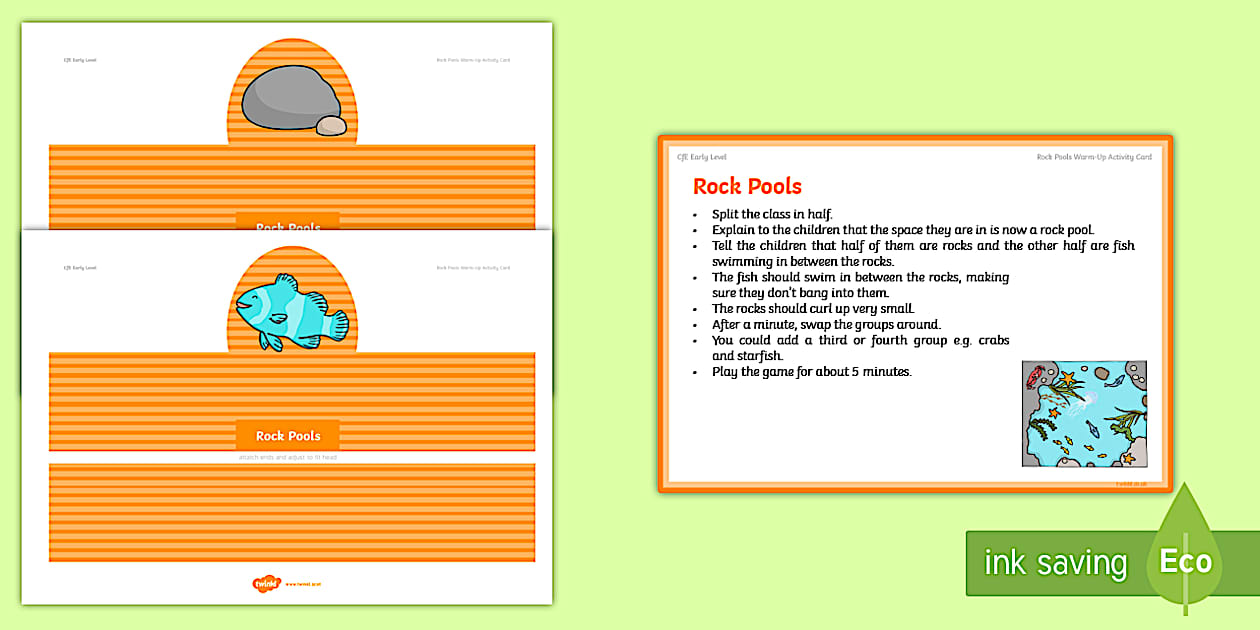 CfE Early Level Rock Pools Warm-Up Activity (teacher made)