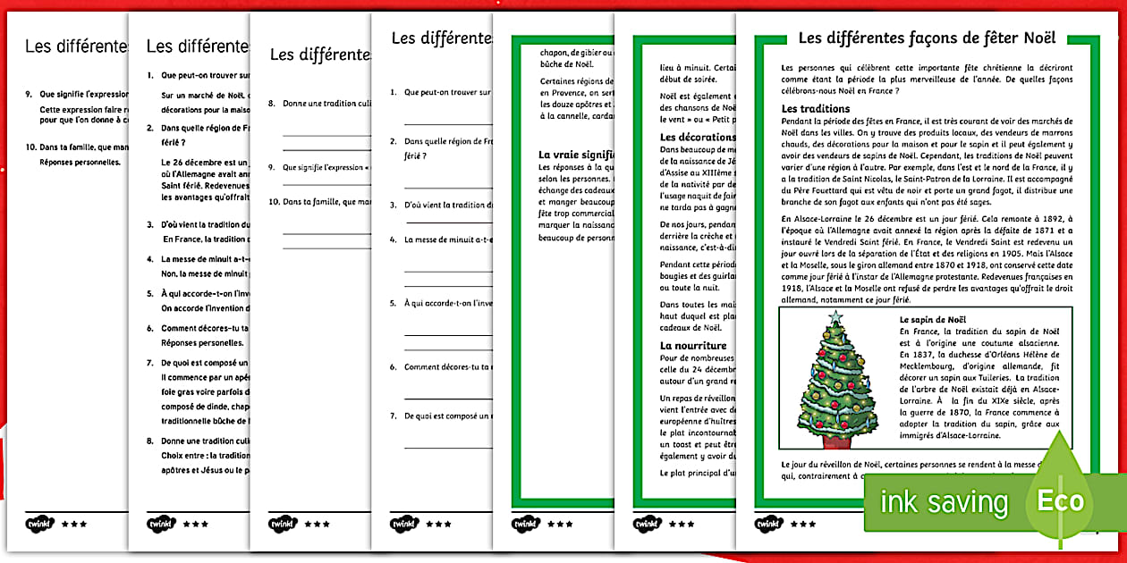 Compréhension écrite de Noël | Ressources - Twinkl
