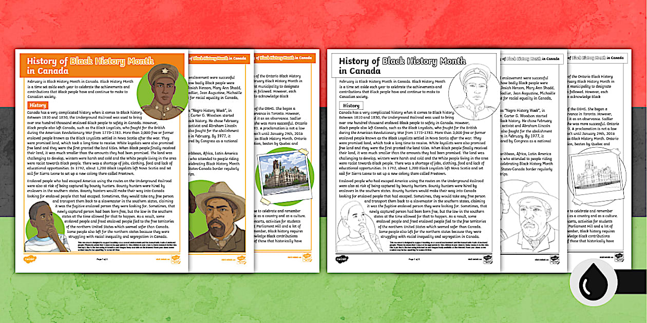 Black History Month Reading Comprehension - Twinkl CA