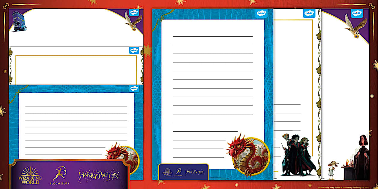 FREE! - The Magical World of Harry Potter Page Borders | Twinkl