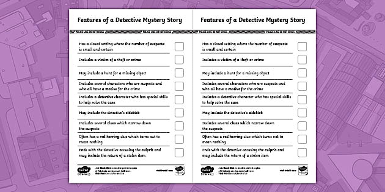 Detective Story Success Criteria KS2 | Twinkl Originals