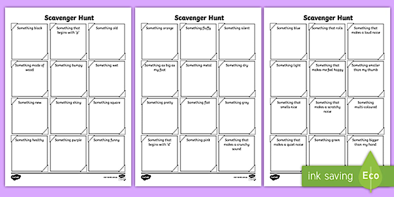 Home Scavenger Hunt Worksheets - Primary Resources - Twinkl