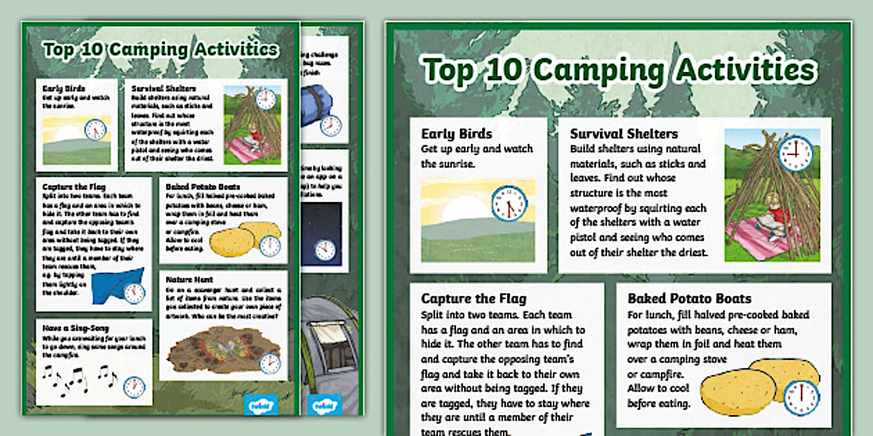Top 10 Camping Ideas