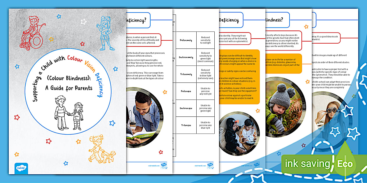 Supporting a Child with Colour Vision Deficiency - Twinkl
