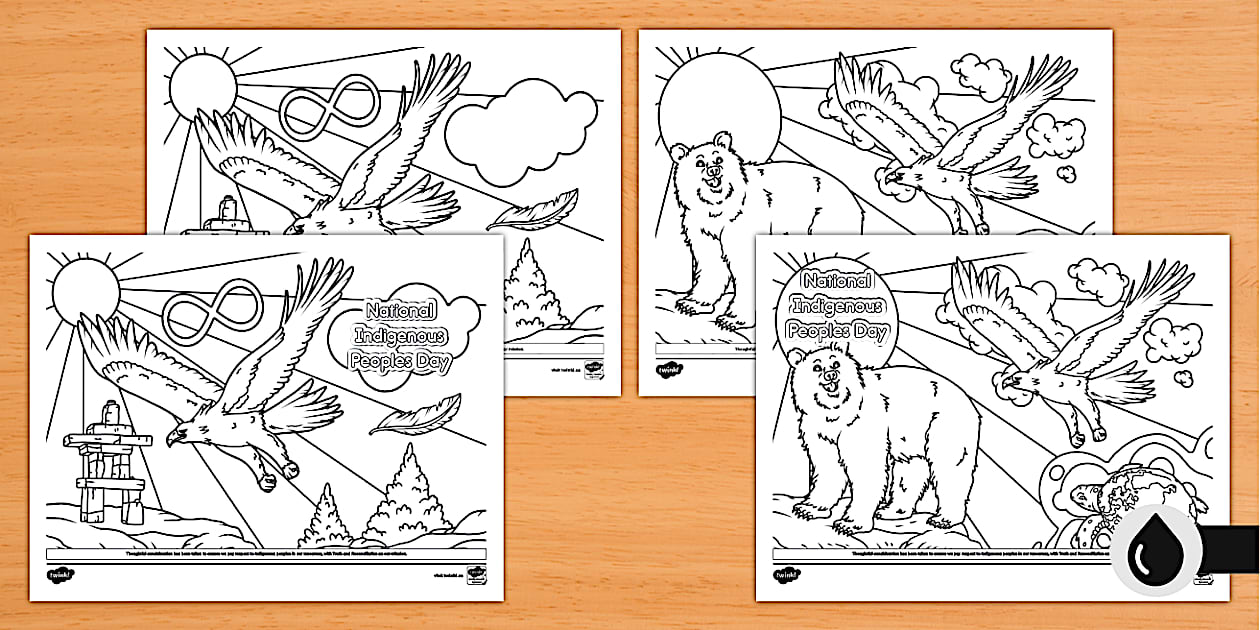 FREE! - National Indigenous Peoples Day/History Month Colouring