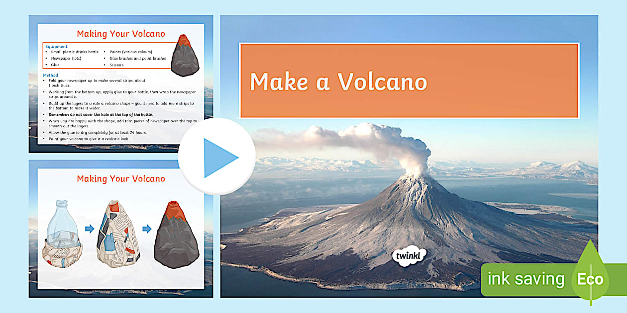 Make a Volcano STEM activity (teacher made) - Twinkl