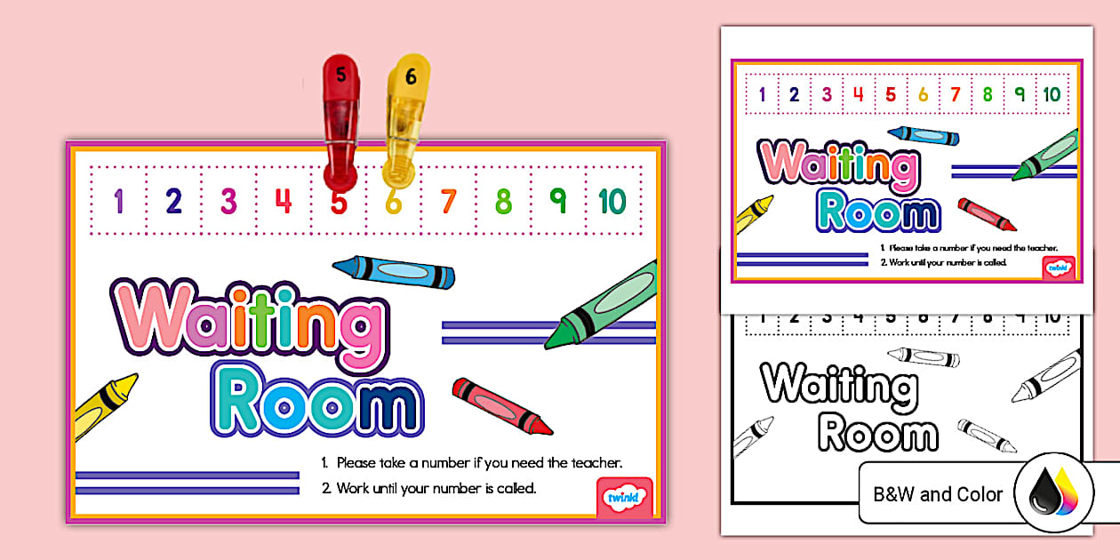 Teacher Wait List Classroom Management Clip System - Twinkl