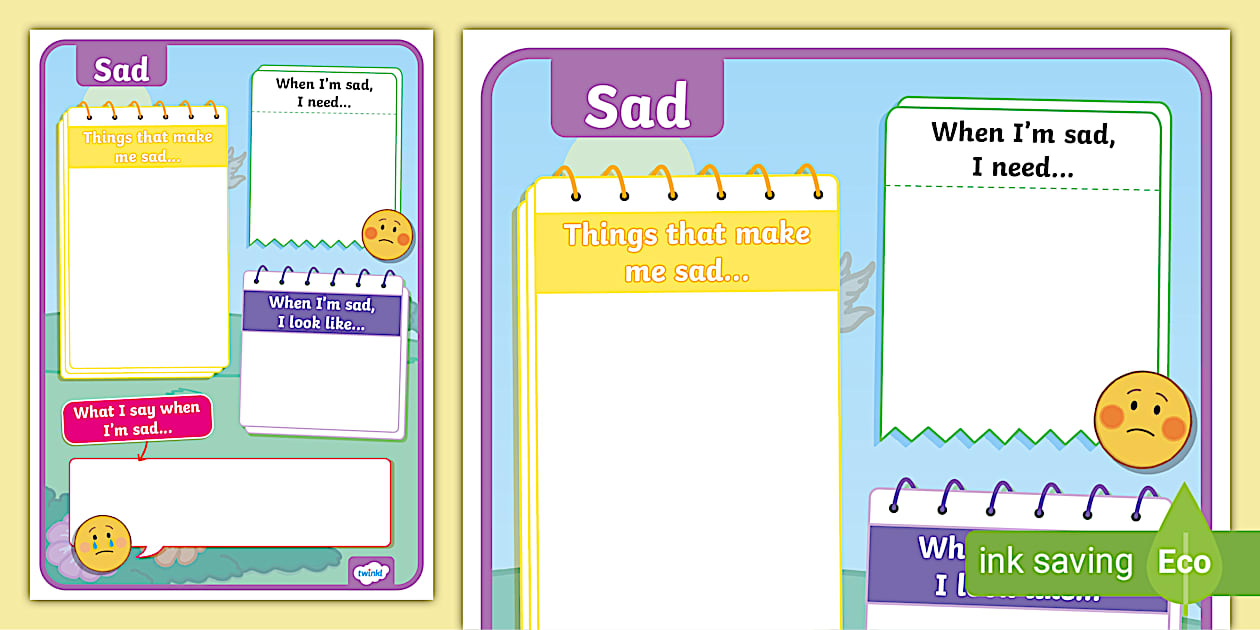 Cursive Sad Chart (teacher made) - Twinkl