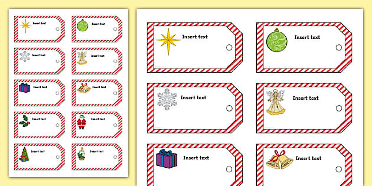 Christmas Editable Price Tags - Christmas Tags - Twinkl
