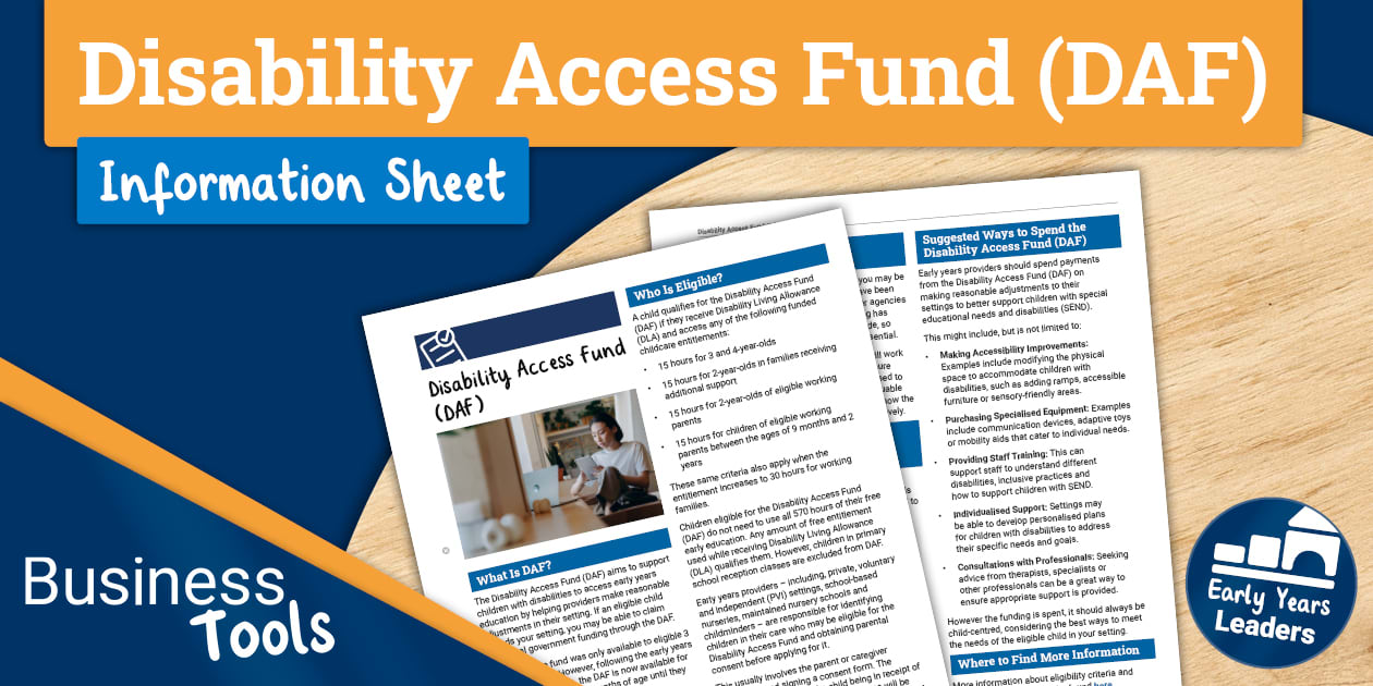 Disability Access Fund (DAF) Information Sheet