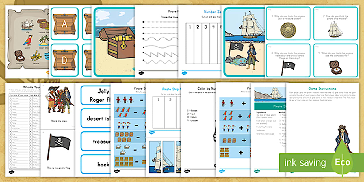 Pirates Early Childhood Activity Pack (Teacher-Made)