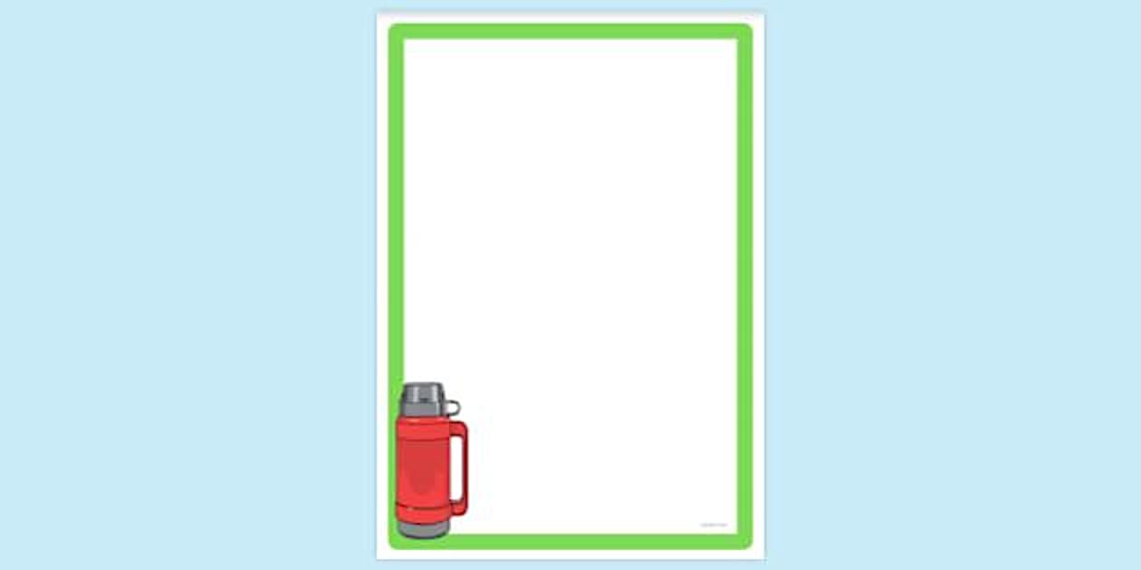 Simple Blank Flask Page Border | Page Borders | Twinkl