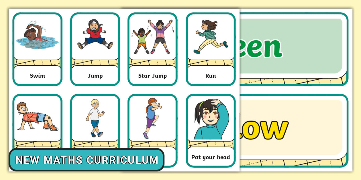 Patterned Movement Follow The Colour Game | Twinkl Ireland