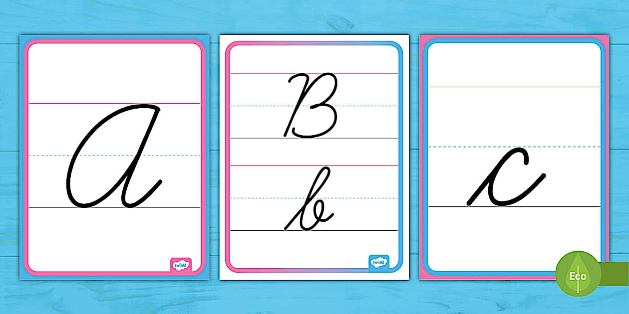 Cursive Handwriting Posters | Cursive Alphabet Letters