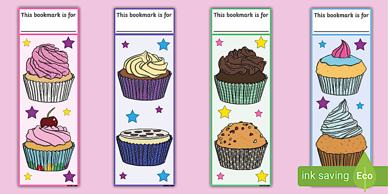 Mini Cake Bookmarks | Resources | Twinkl (teacher made)