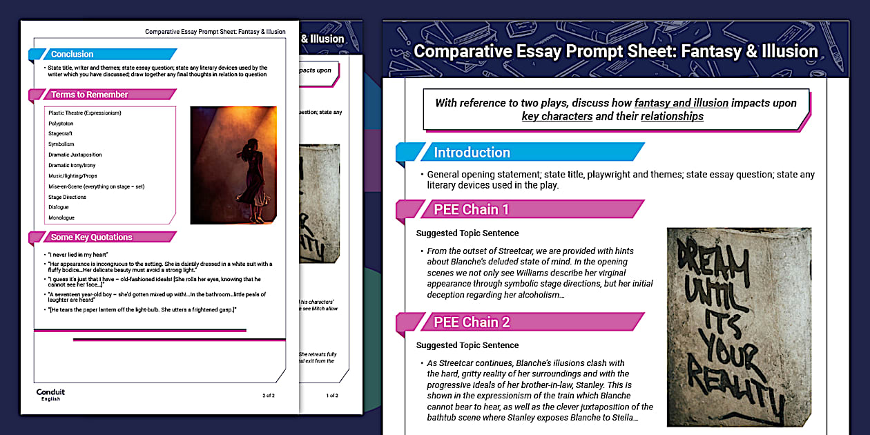 'A Streetcar Named Desire' Essay Prompt: Fantasy/Illusion