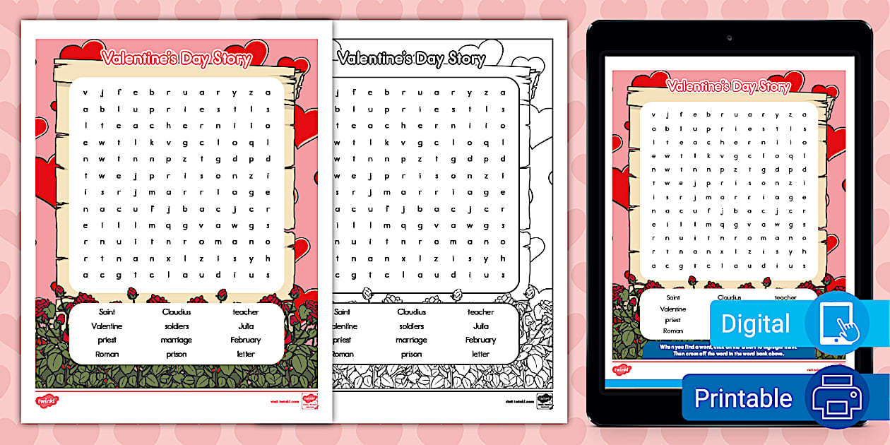 Valentine's Word Scramble for Kids - Teaching Resources