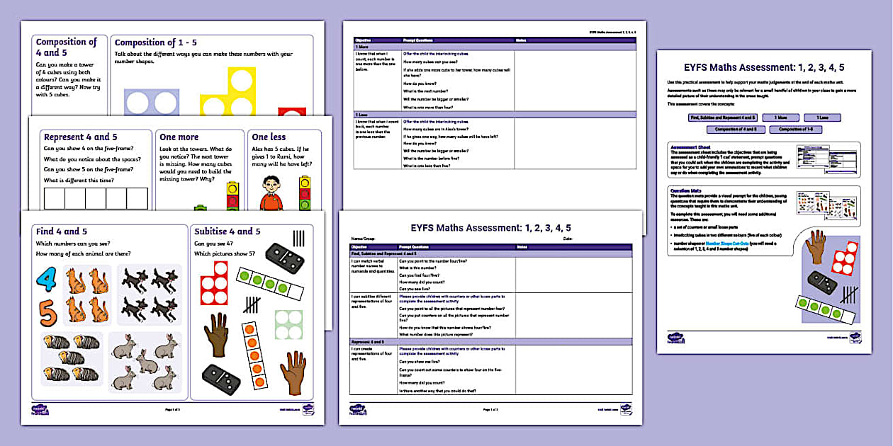👉 EYFS Assessment Supporting White Rose Maths 1, 2, 3, 4, 5