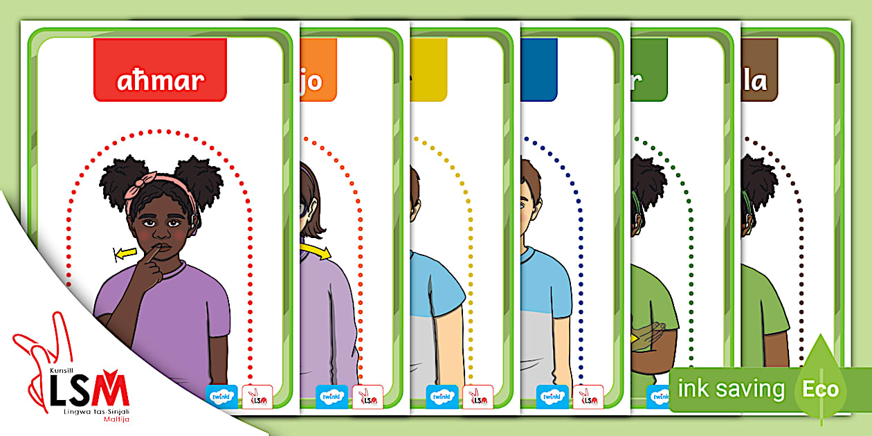 FREE! - Il-Lingwa tas-Sinjali Maltija l Kartelluni tal-Kuluri