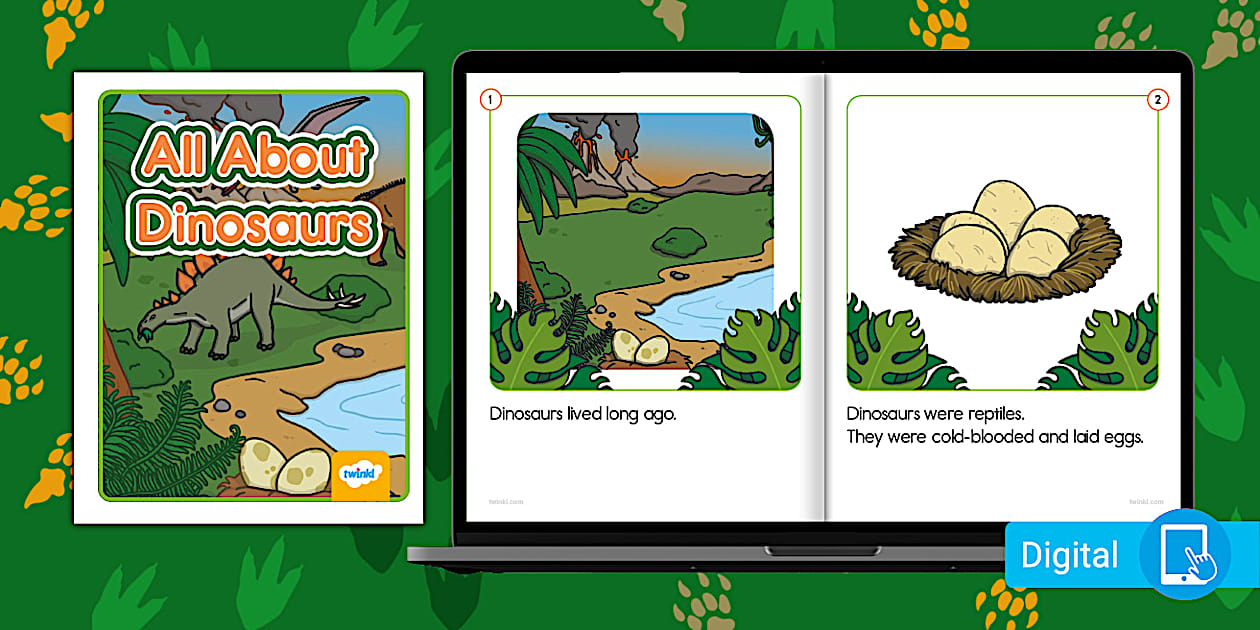 Fun Digital Dinosaurs Book PDF for Kids | Twinkl USA