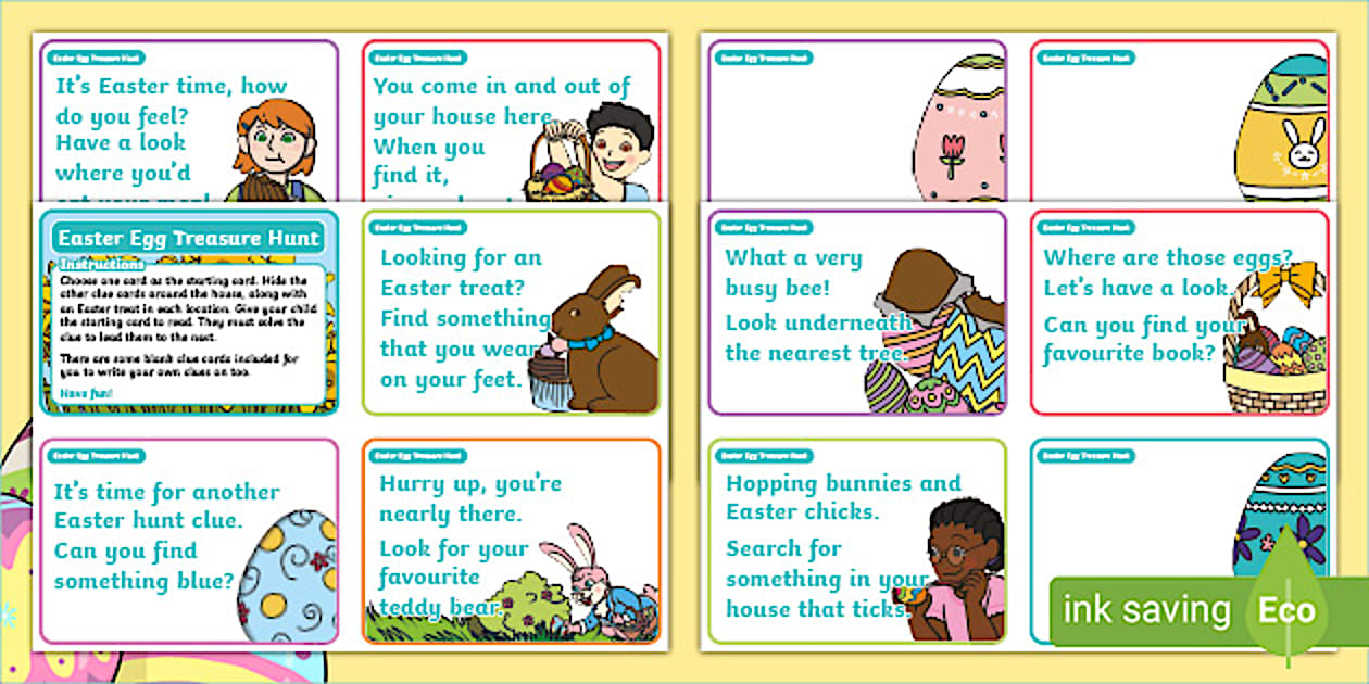 Easter Egg Hunt Clues | Australian Learning Resource