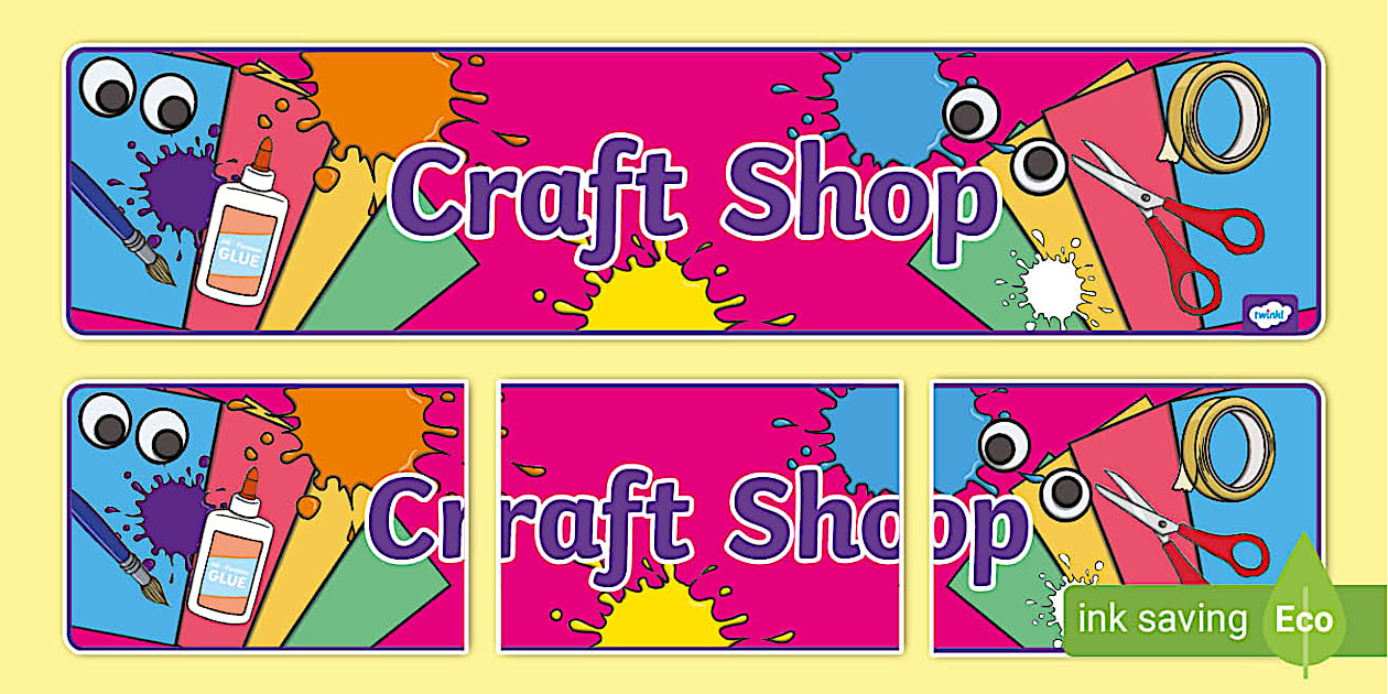 Craft Shop Role-Play Banner