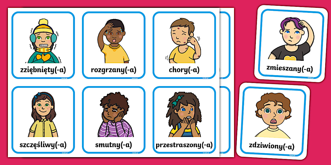 Czym są emocje? | Emocje i uczucia | Karty obrazkowe