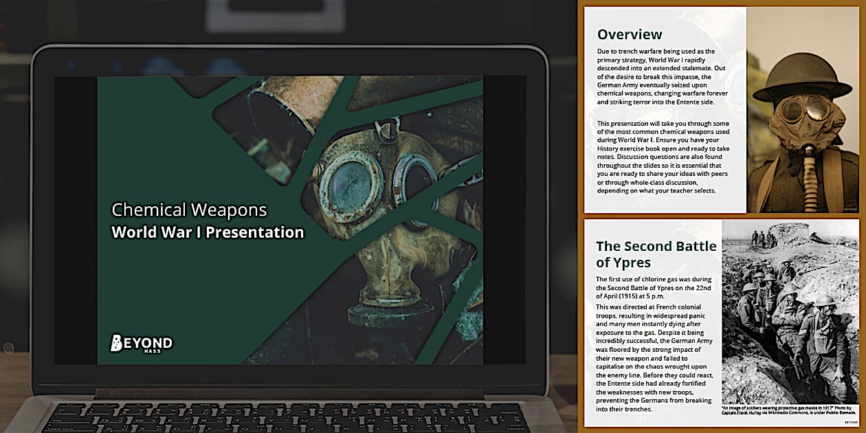 Chemical Weapons World War I Presentation (teacher made)