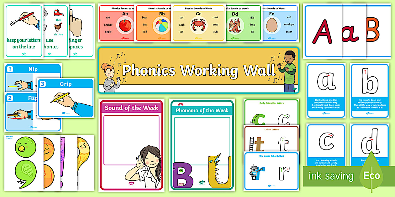 English Working Wall - Infants - Display Pack (teacher made)