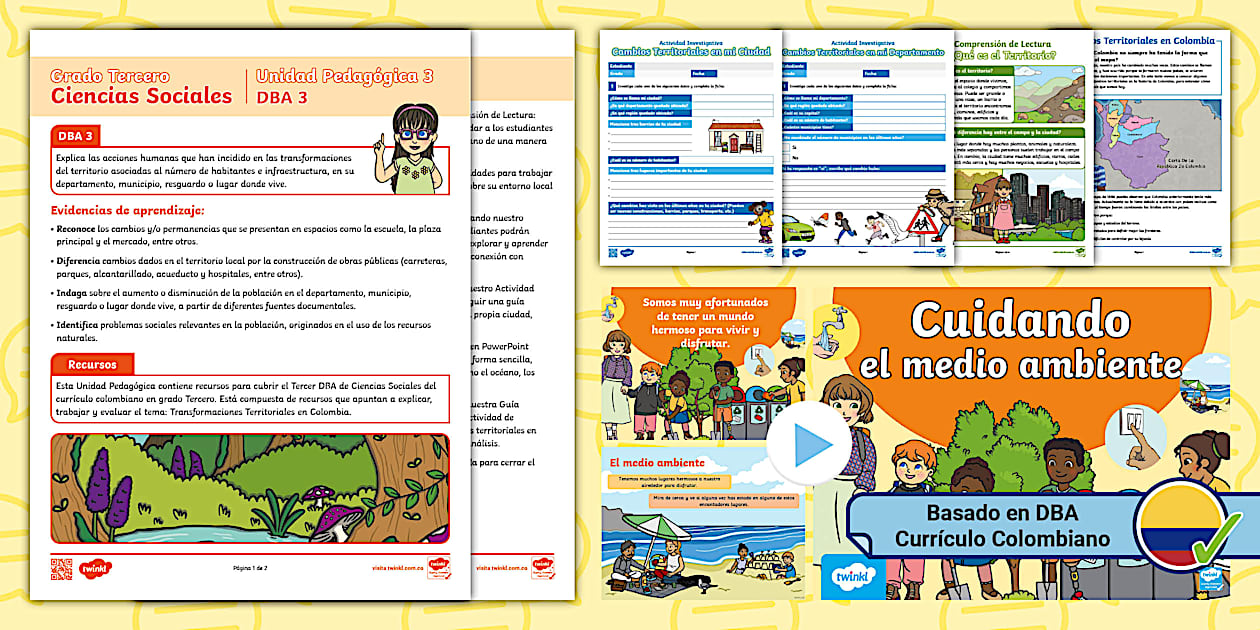 Recurso DBA Ciencias Sociales Tercer Grado - Twinkl