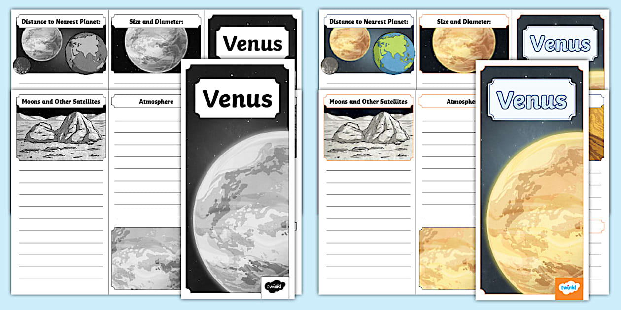 * NEW * Venus Leaflet Template (Lehrer gemacht) - Twinkl