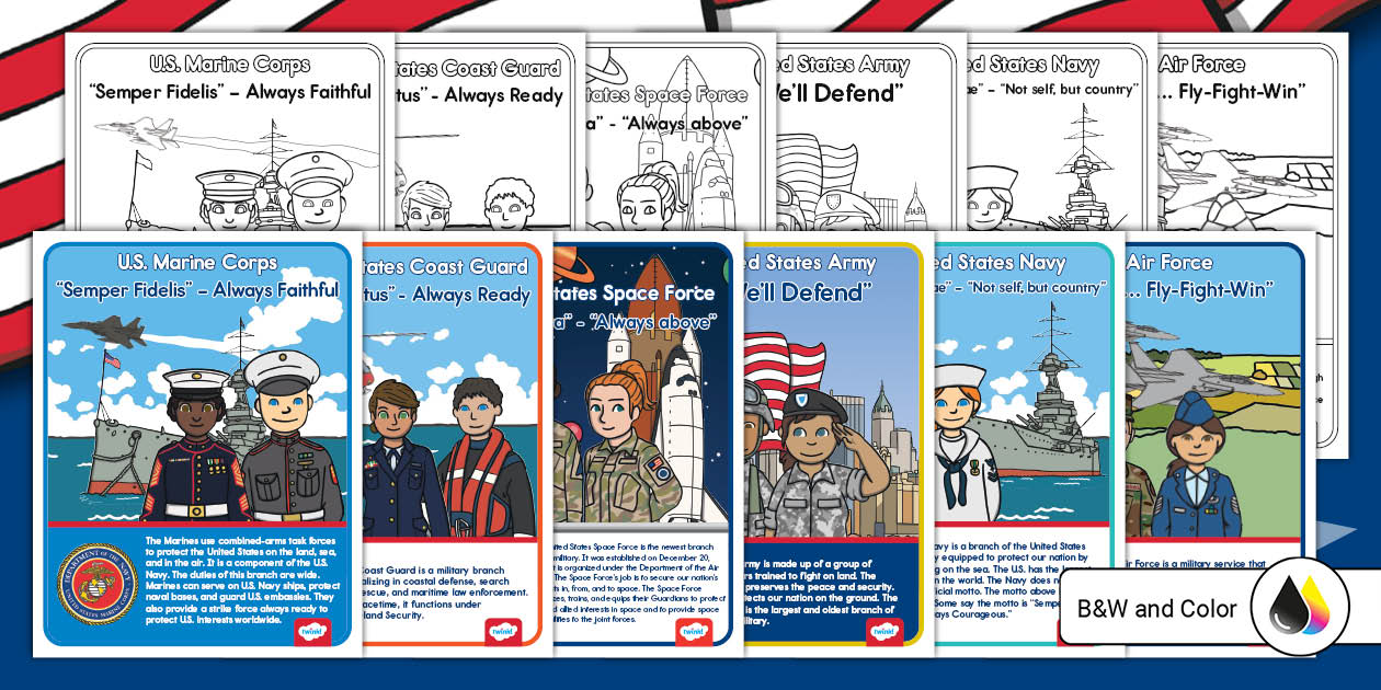 The Branches of the United States Military Poster Pack