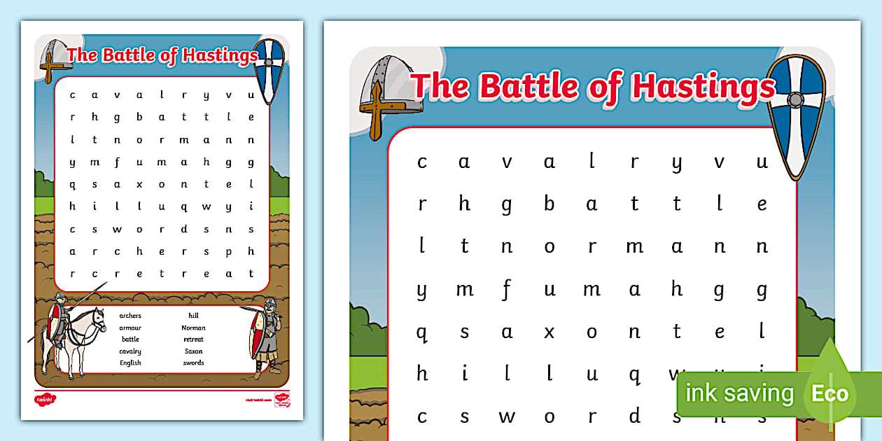 The Battle of Hastings Word Search, Battle of Hastings