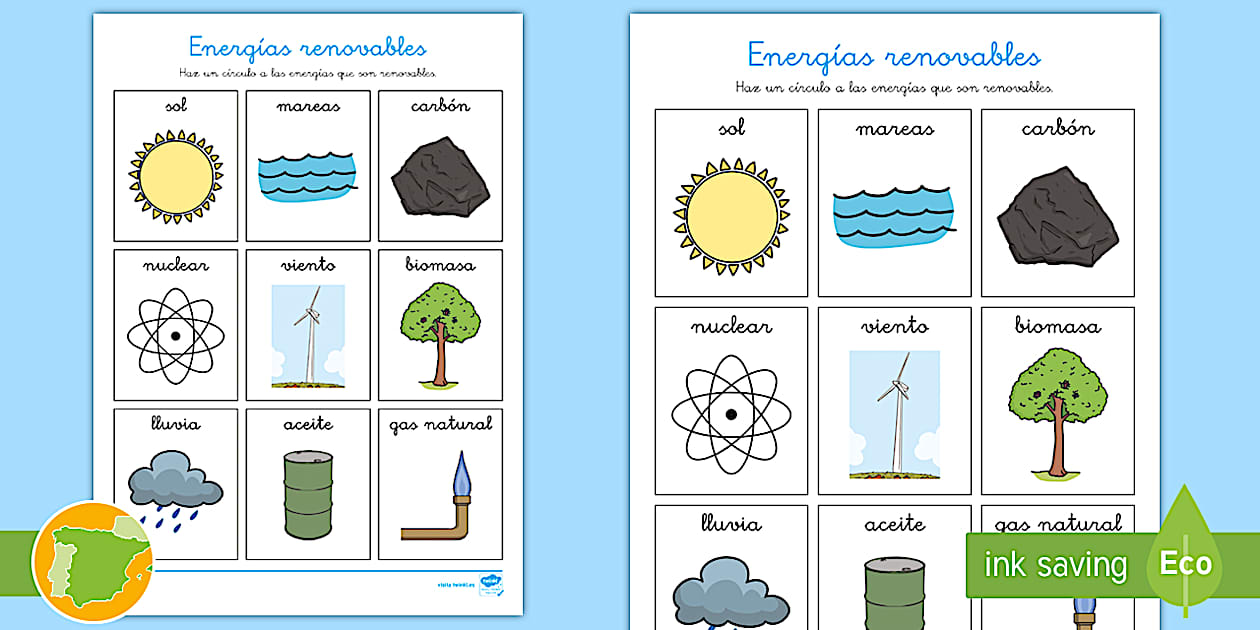Ficha de actividad: Las energías renovables (teacher made)